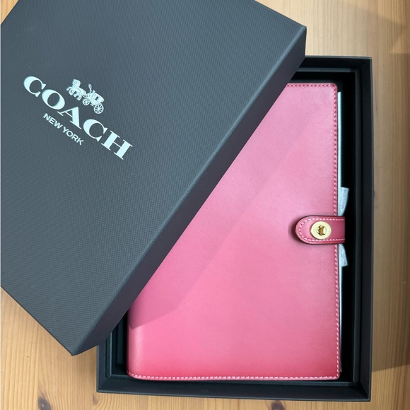 Coach | Accessories | Coach Leather Notebook In Box | Poshmark
